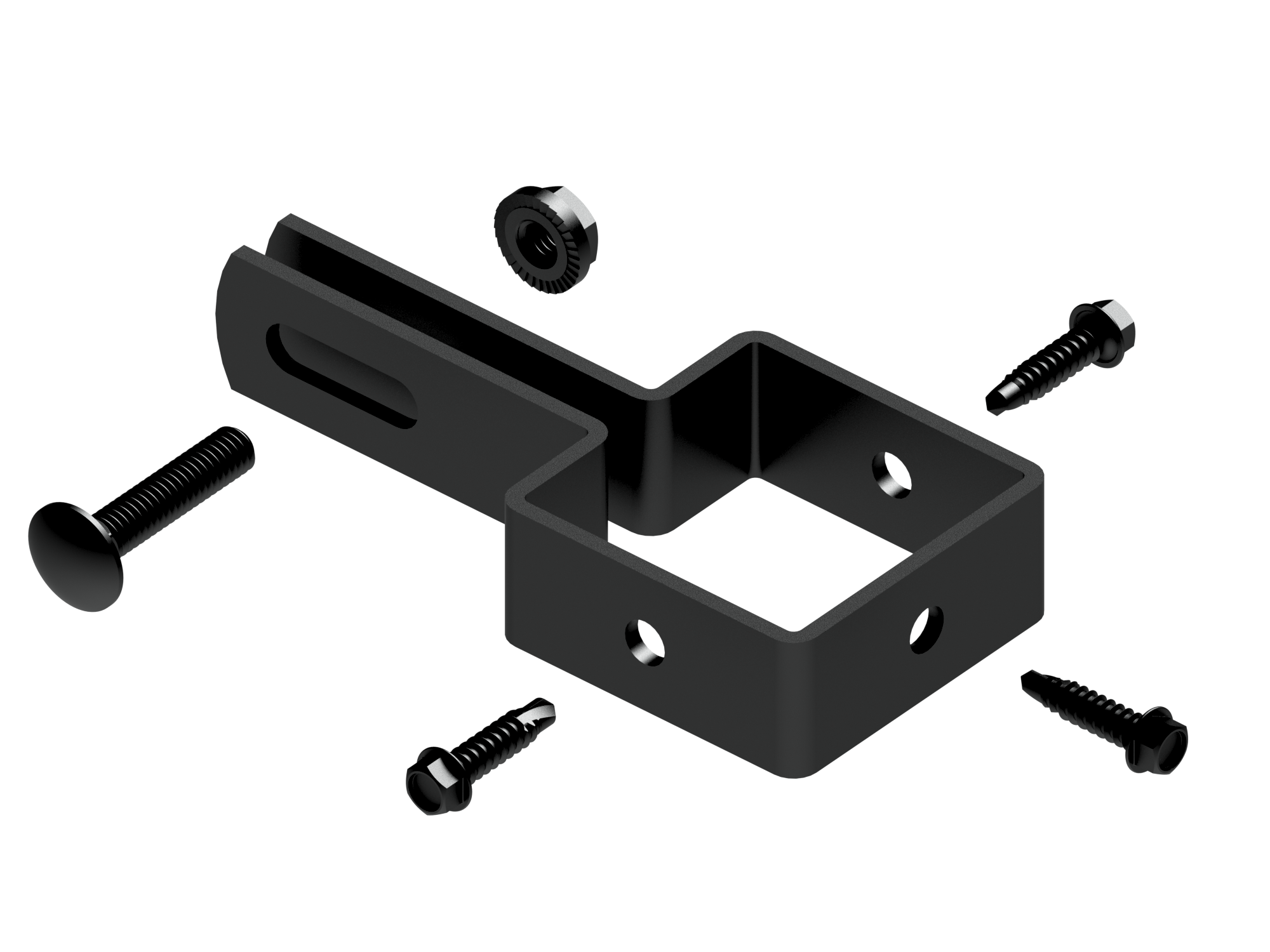 BRKT PRISM WRA-TERM A36 11ga 2" SQR w/ HDWR KIT R9005